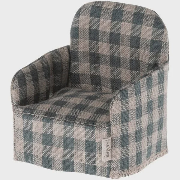 Maileg Green Check Armchair – Wells Trading Company
